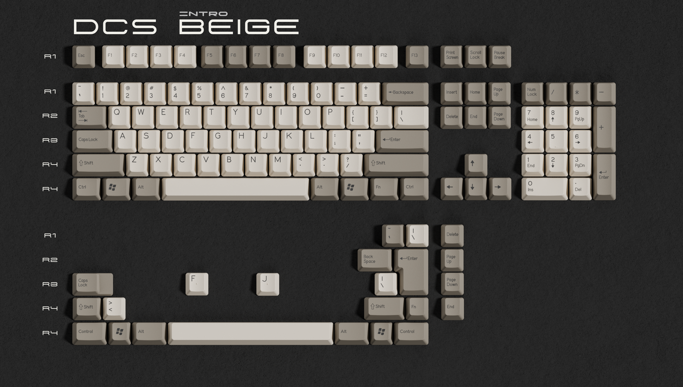 DCS Beige Keycap Set – Delta Key Co.